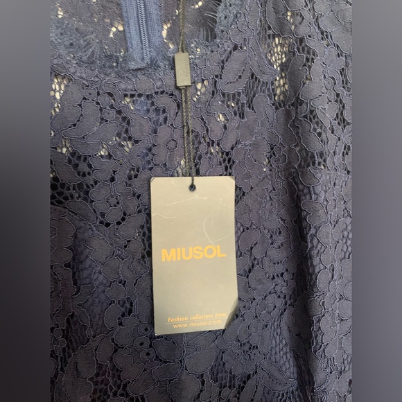 Miusol | Dresses | New Miusol Floral Lace Chiffon Ribbon Waist Maxi ...